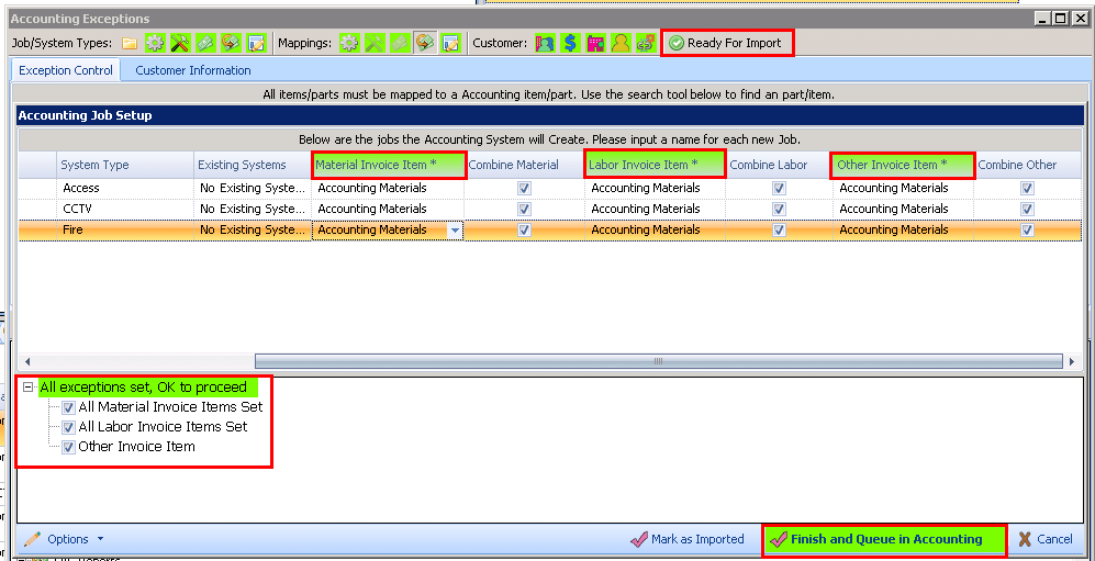 Sedona Import Process and Accounting Exception Walkthrough – WeSuite