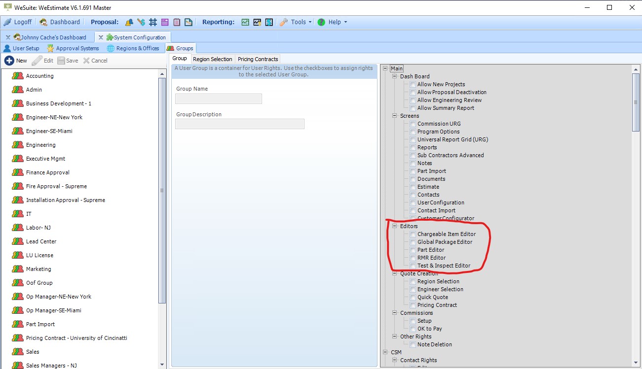 How to Create a Chargeable Item – WeSuite